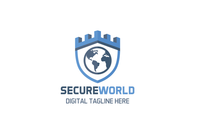 Secure World Logo Template #153748 - TemplateMonster