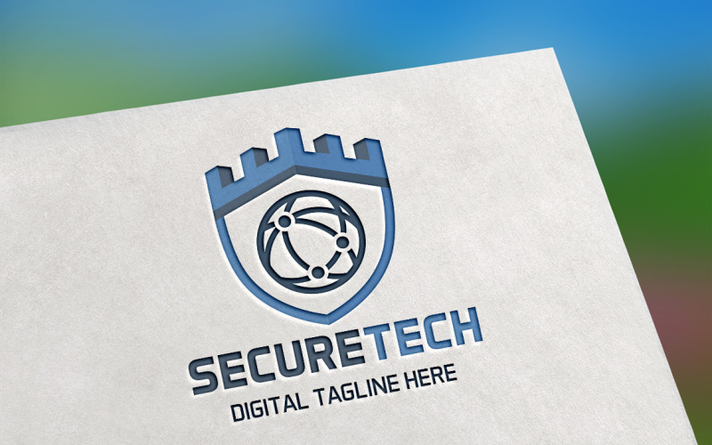 Securetech Logo Template #153743 - TemplateMonster