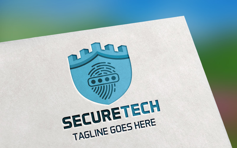 Securetech Logo Template #153746 - TemplateMonster