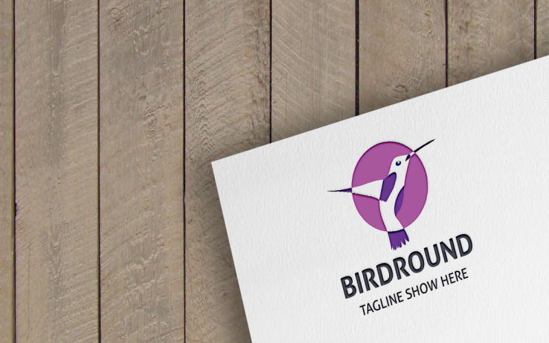 Bird Round Logo Template #153807 - TemplateMonster