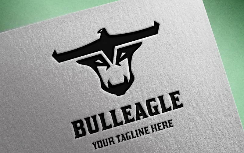 Bull Eagle Logo Template #153844 - TemplateMonster