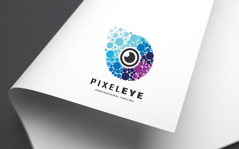 Pixel Eye Logo Template #153877 - TemplateMonster
