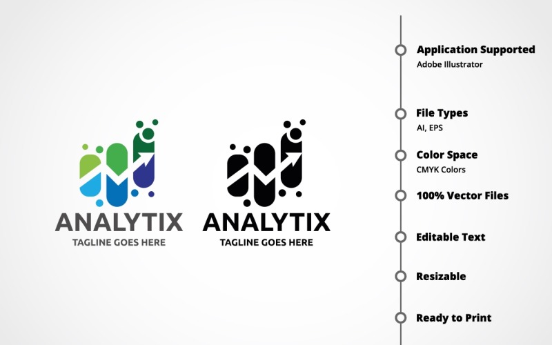 Analytix Logo Template #153994 - TemplateMonster
