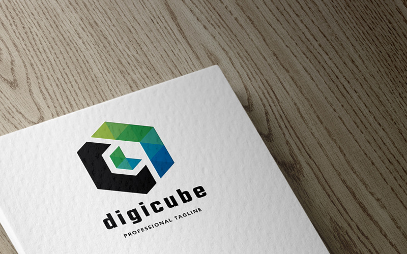 Digital Cube Logo Template #153949 - TemplateMonster