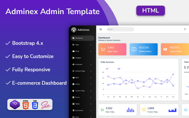Pink-Desh - Light & Dark Admin Template #65045