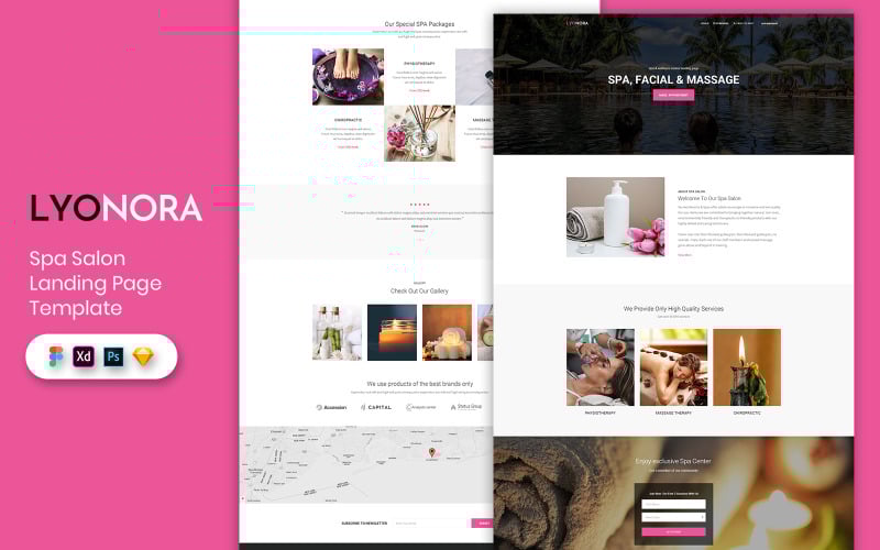 Spa Landing Page Template UI Elements - TemplateMonster