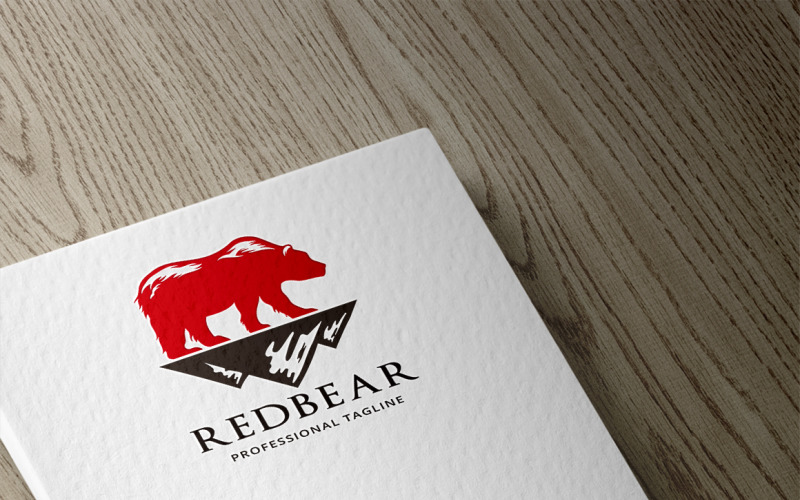 Red Bear Logo Template #154490 - TemplateMonster