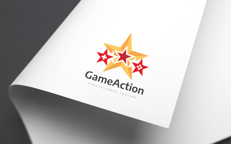 Game Action Logo Template #154501 - TemplateMonster