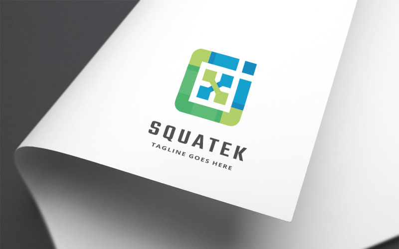 Square Technology Logo Template #155039 - TemplateMonster