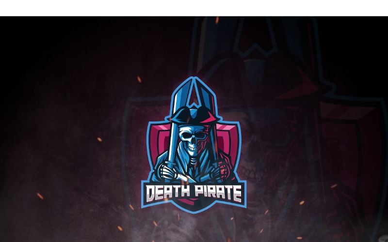 Esport Death Pirates Logo Template #155181 - TemplateMonster