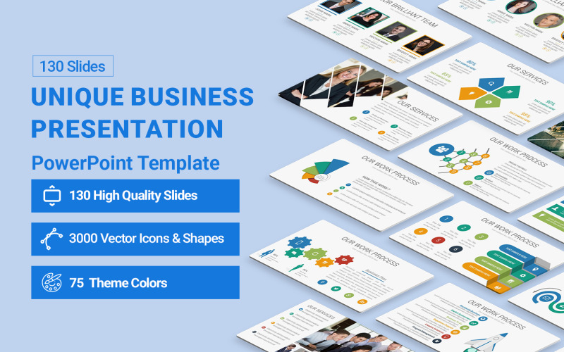 Unique Business Presentation PowerPoint template