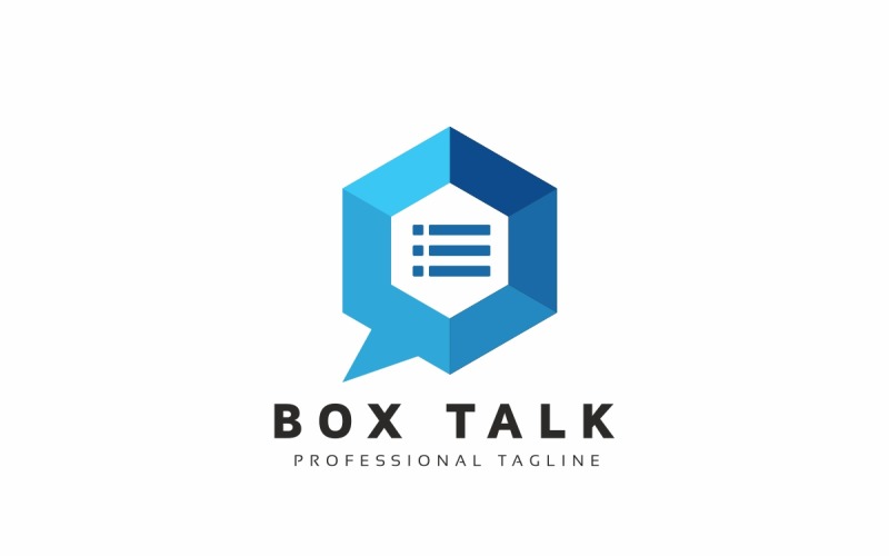 Box Talk Logo Template #155950 - TemplateMonster