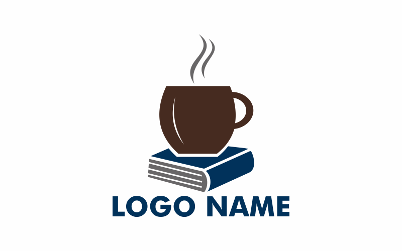 Coffee Book Logo Template #156044 - TemplateMonster