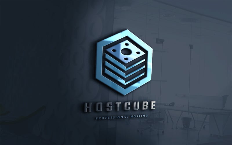 Host Cube Logo Template #156020 - TemplateMonster