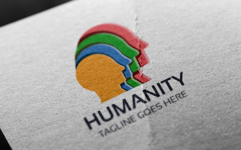 Modèle de logo de l'humanité #156040 - TemplateMonster