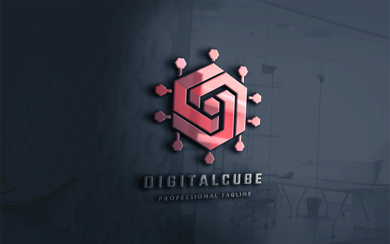 Digital Cube Logo Template #156550 - TemplateMonster