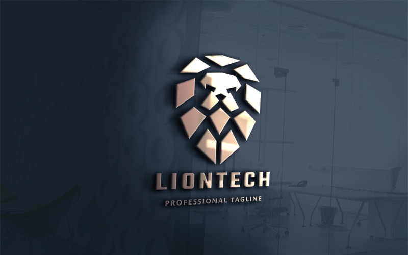 Lion Tech Logo Template #156504 - TemplateMonster