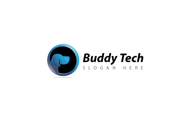 Modèle de logo BUDDY TECH #157131 - TemplateMonster