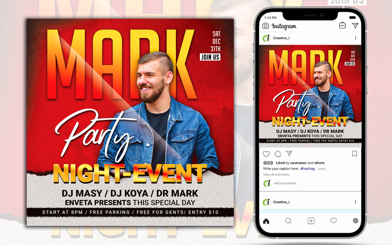 Night Event Flyer - Corporate Identity Template Night Event Flyer - Corporate Identity Template