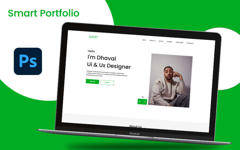 SMART - Portfolio PSD PSD Template #157590 - TemplateMonster