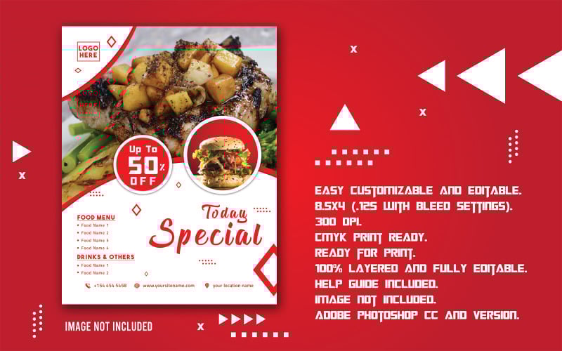 Special Promotional Food Offer Corporate - TemplateMonster