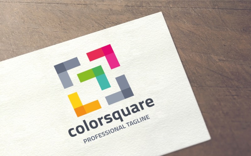 Color Square Logo Template #158028 - TemplateMonster