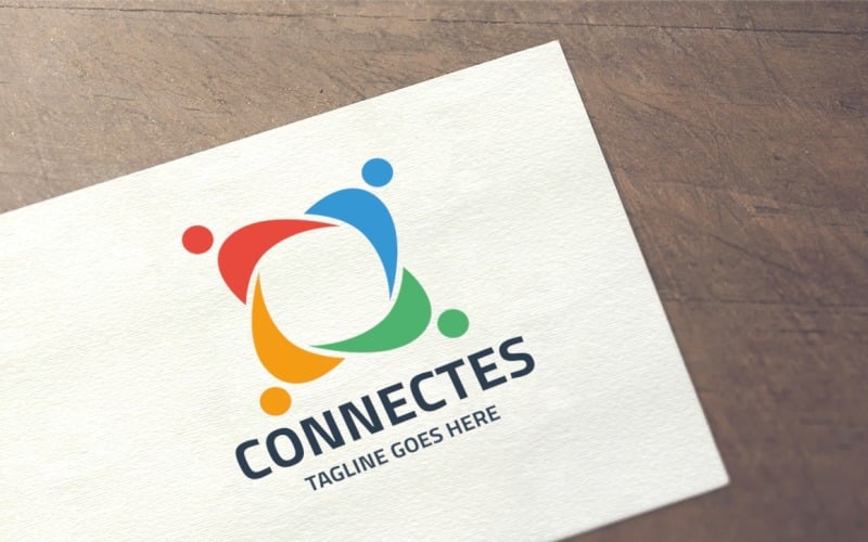Connect Team Logo Template #158022 - TemplateMonster