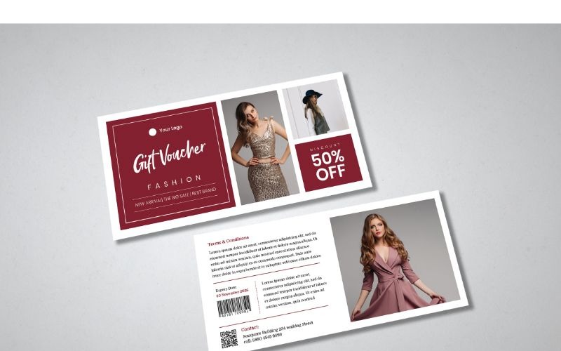 Voucher Fashion Sale - Corporate Identity Template