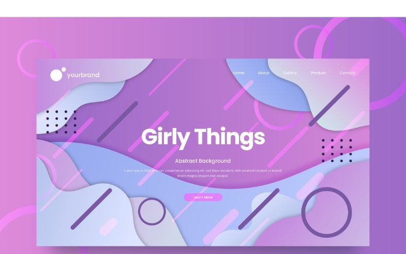 Abstract Girly Things Background #158427 - TemplateMonster