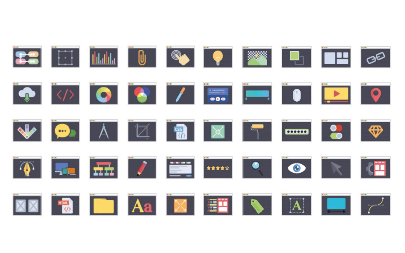 Code Editor Icons - 111 Icon Sets Editable in Code Editor