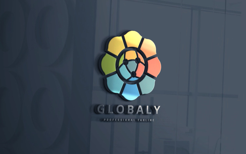 Globale Welt Logo Vorlage #159758 - TemplateMonster