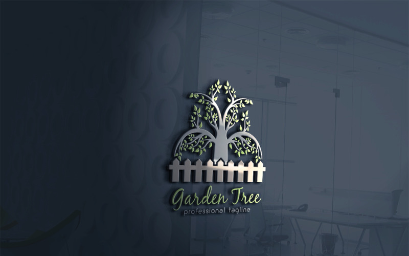 Garden Tree Logo Template #159893 - TemplateMonster