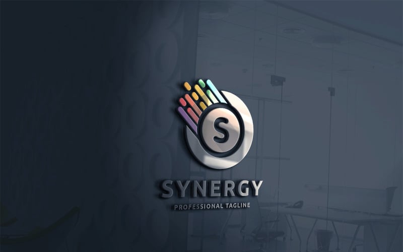 Synergy S Logo Template #159814 - TemplateMonster