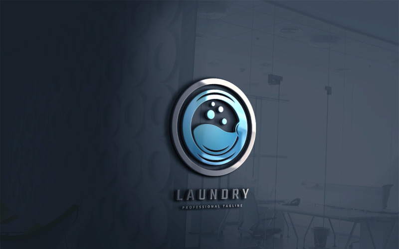 Laundry Logo Template #159943 - TemplateMonster