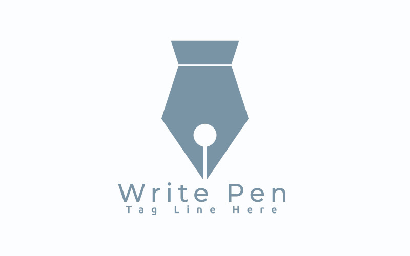 Schreiben Sie eine Stift-Logo-Vorlage - TemplateMonster