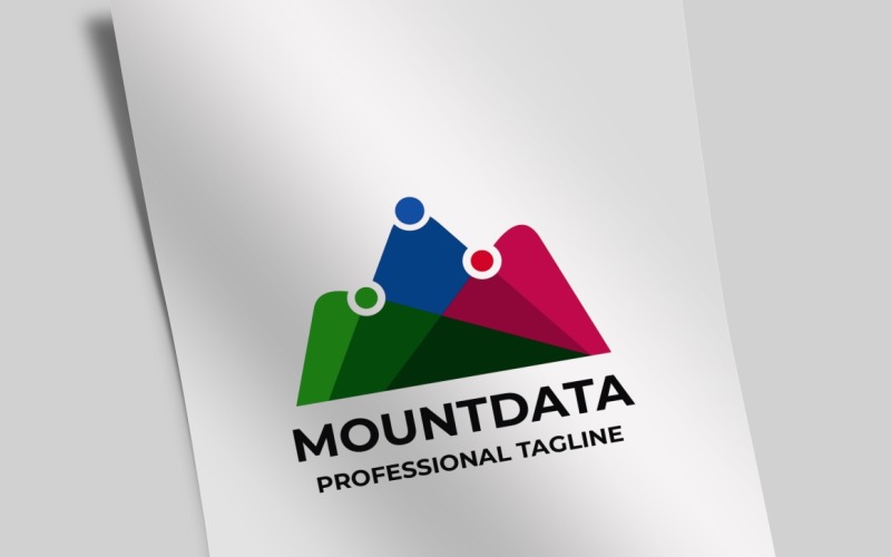 Mount Data Letter M Logo Template #160821 - TemplateMonster