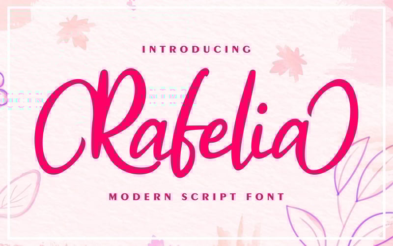 Rafelia | Modern Cursive Font #161004 - TemplateMonster