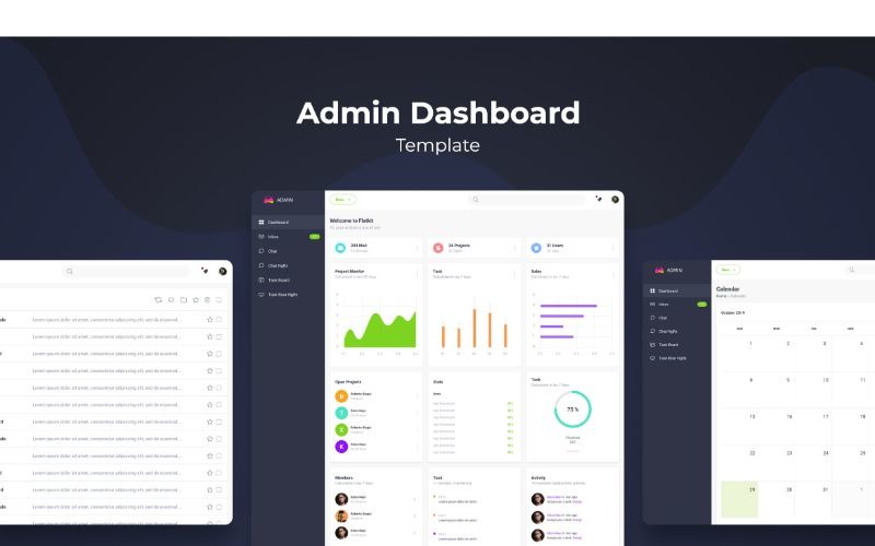 AD 4 Black White UI Elements #161486 - TemplateMonster