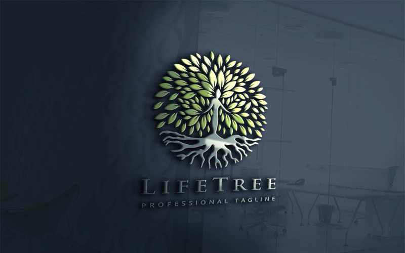 Life Tree Logo Template #161938 - TemplateMonster
