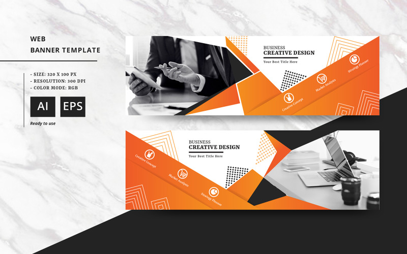 Web Banner - Corporate Identity Template - TemplateMonster
