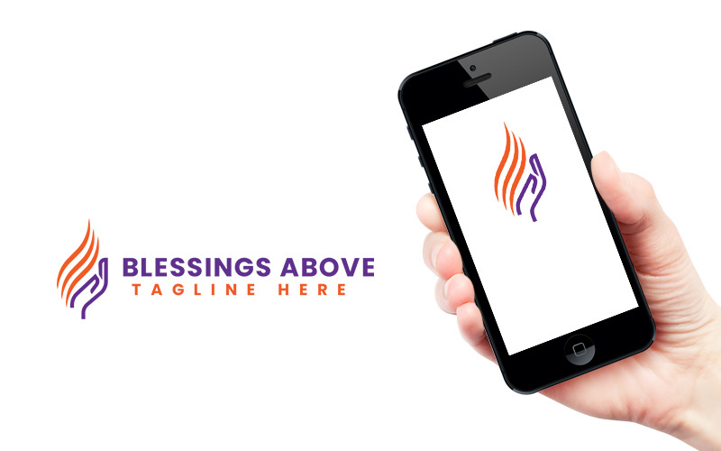 Blessings Above Logo Template #162512 - TemplateMonster