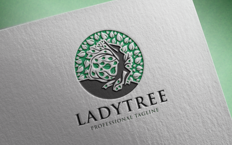 Lady Tree Logo Template #162831 - TemplateMonster