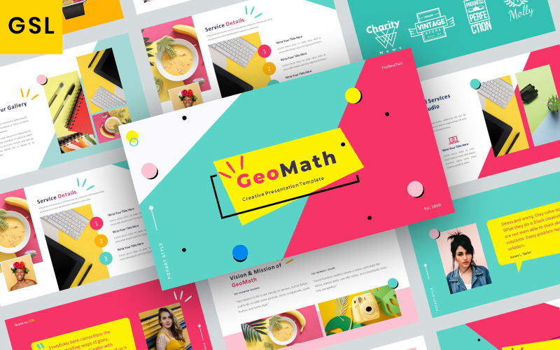 GeoMath Google Slides #163536 - TemplateMonster