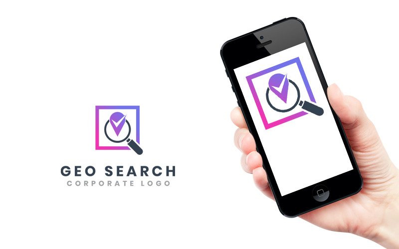 Geo Search App Logo Logo Template #164640 - TemplateMonster