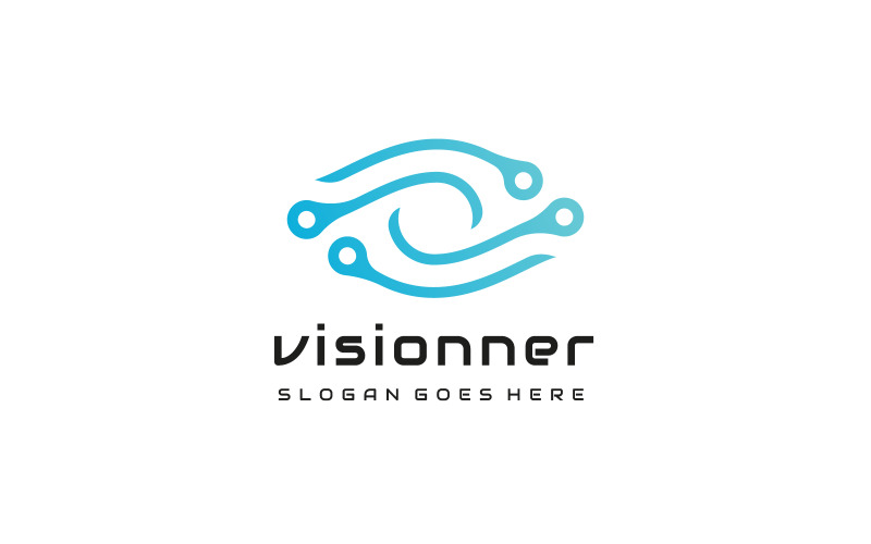 Technology Vision Eye Logo Template #165442 - TemplateMonster