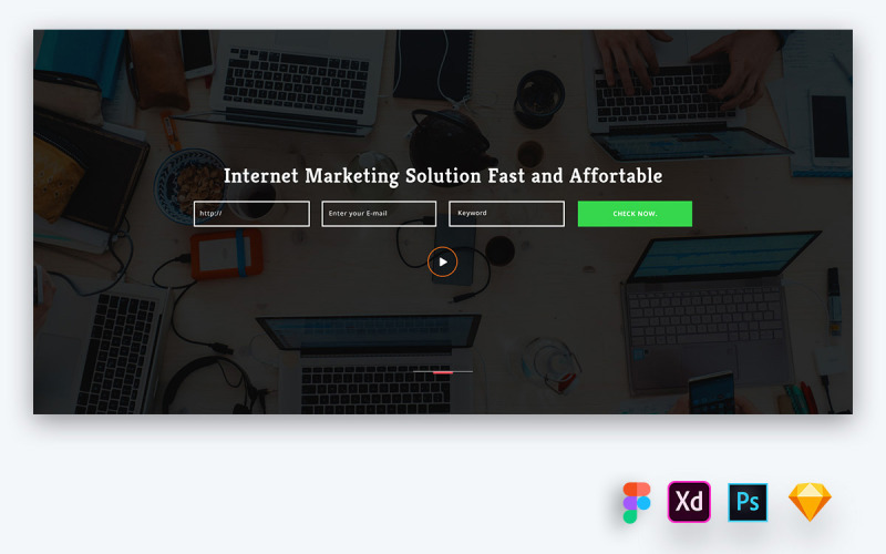 Hero Header for Online Courses Websites - TemplateMonster