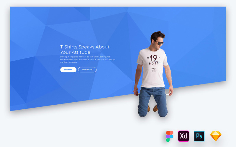 Hero Header for Product Promotion Websites - TemplateMonster