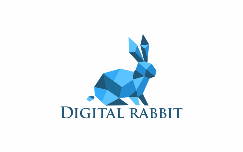 Digital Rabbit Logo Template #166075 - TemplateMonster