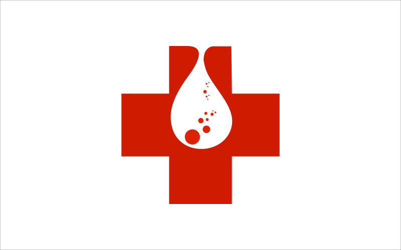 Blood Center Vector Logo #166462 - TemplateMonster