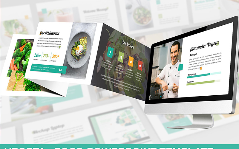 Vegeta - PowerPoint sur la nourriture - TemplateMonster